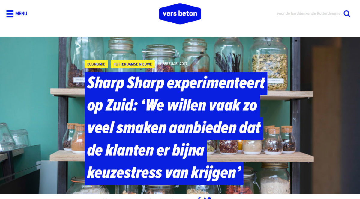 Interview op versbeton – Sharp Sharp